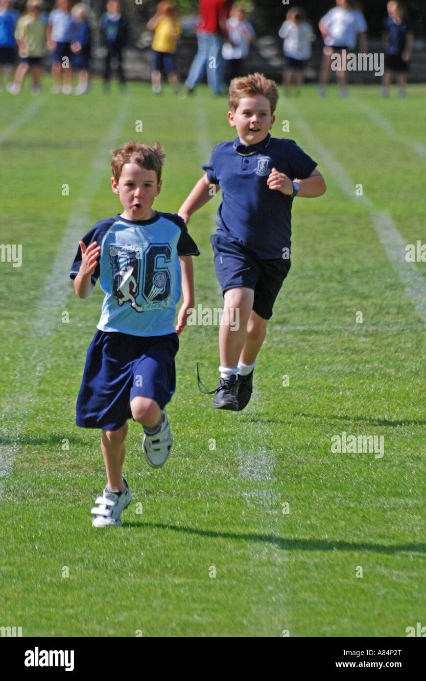Children competing in primary school athletics Hobart Tasmania Stock ...