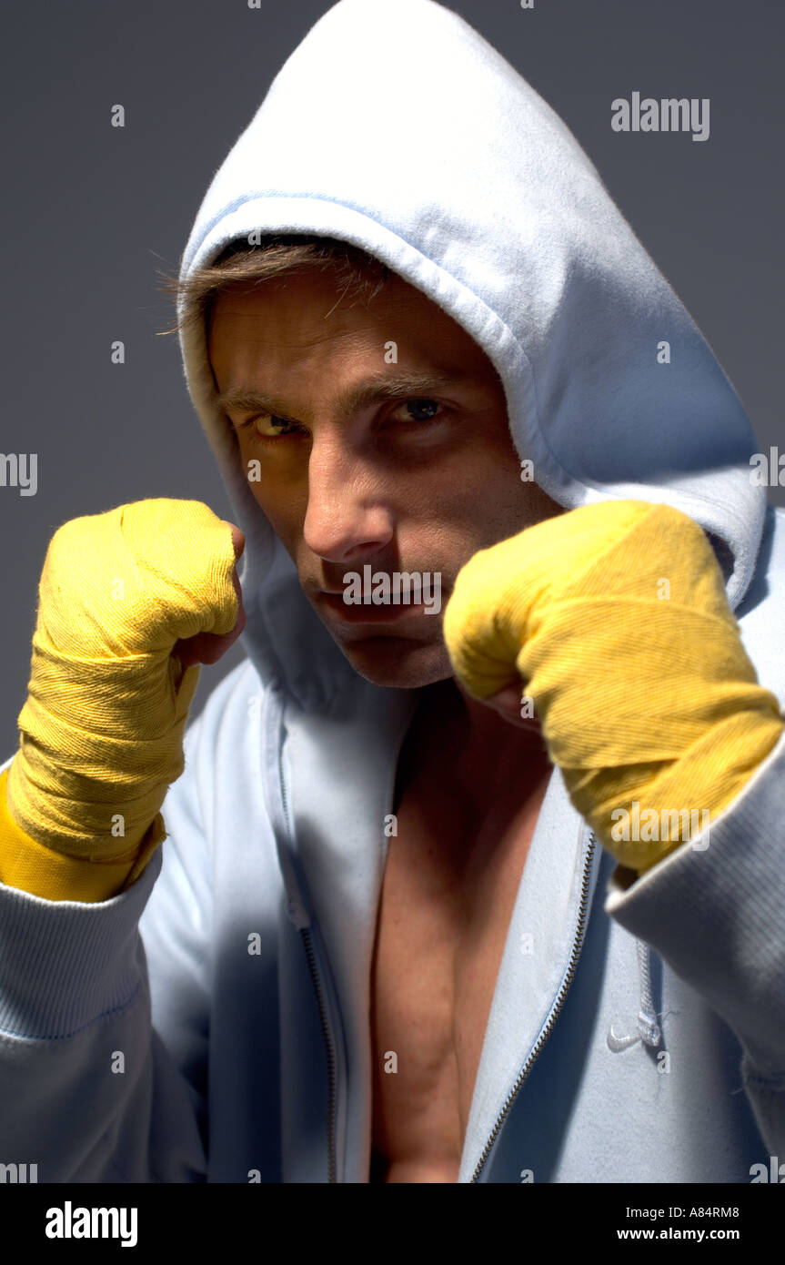 boxer warming up training prepared for battle Stock Photo - Alamy