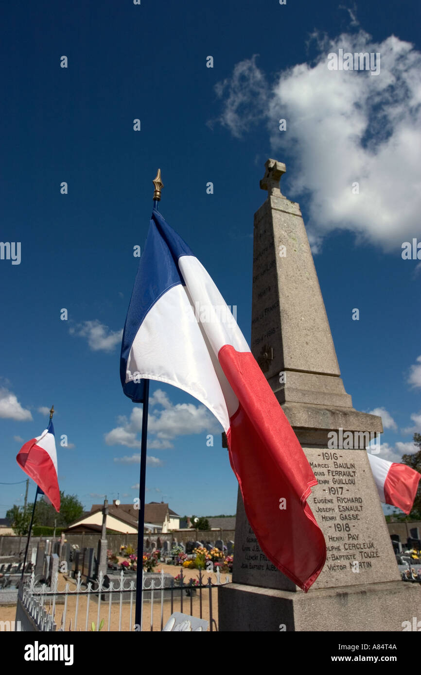 french memorial in a cemetery village for victims of 1914 1918 war and ...