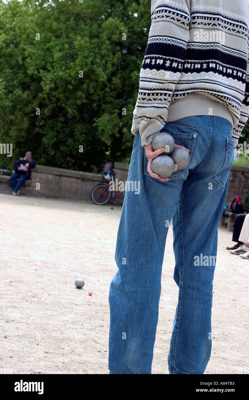 Enjoyment boule players hi-res stock photography and images - Alamy