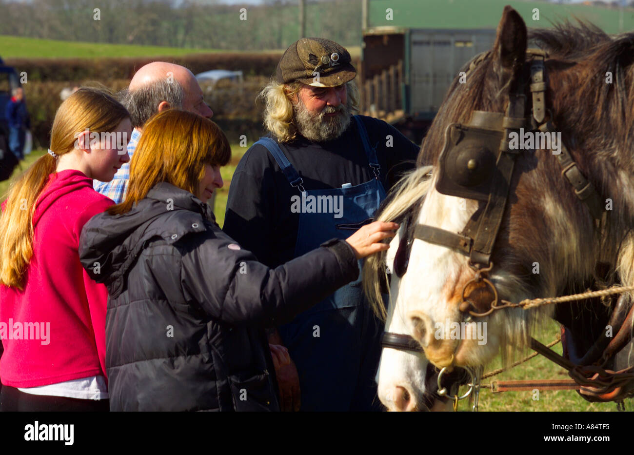 Horse drawn Ploughing Competition Rhosgoch Anglesey North West Wales ...