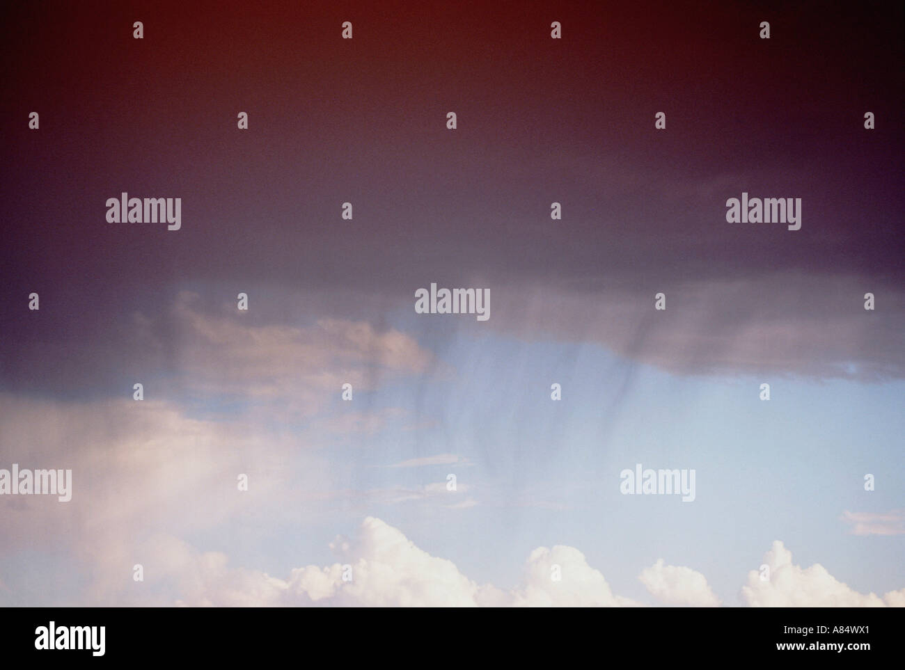 Stormy sky. Changeable weather. Distant rain falling Stock Photo - Alamy