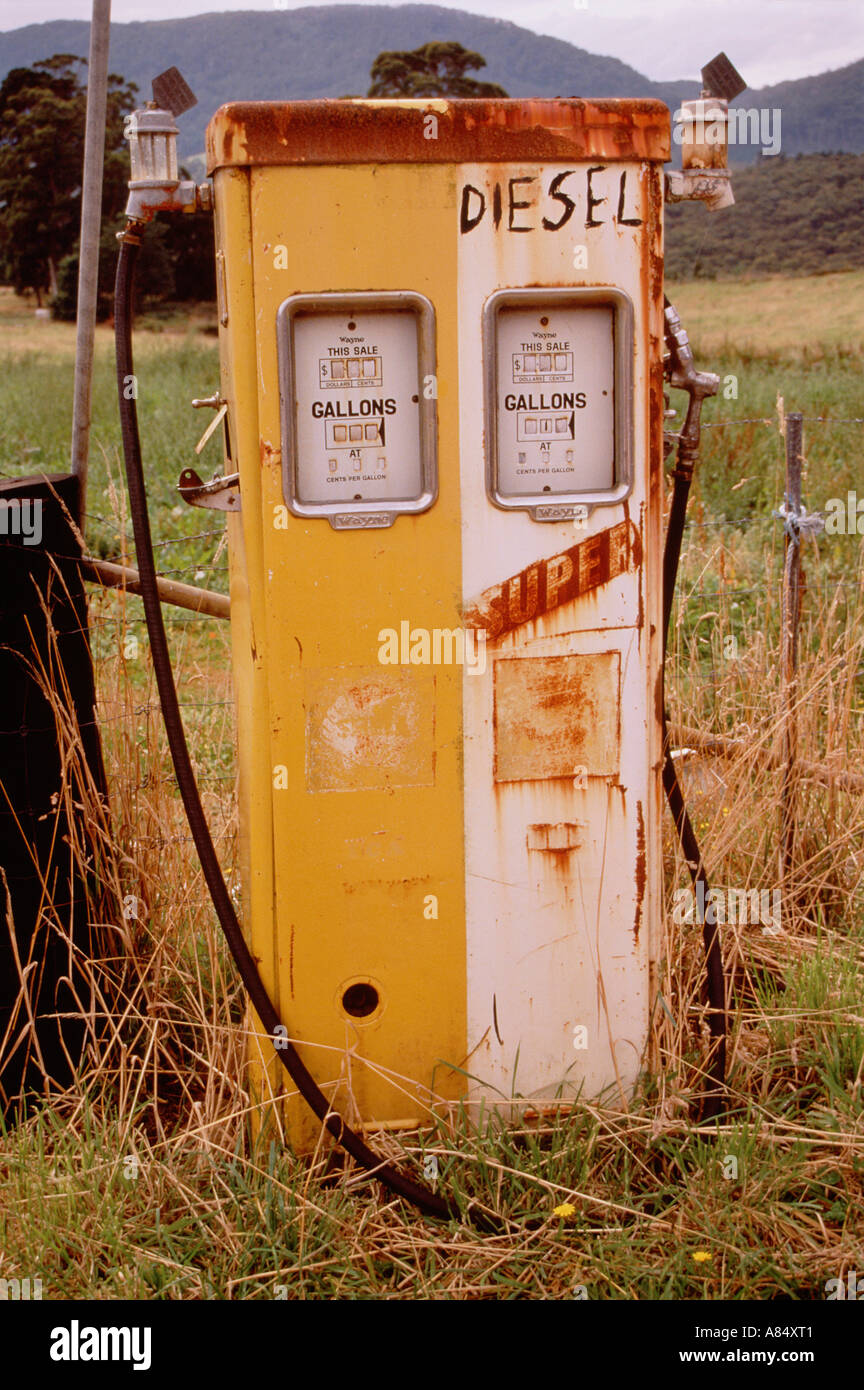 Australia. Disused obsolete petrol pump Stock Photo - Alamy