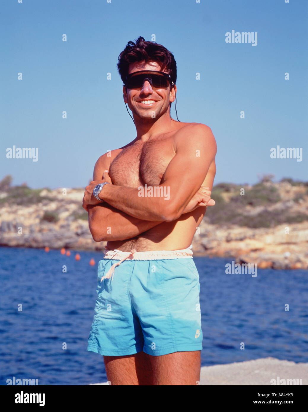 Men Beach Swimwear Stock Photo - Alamy