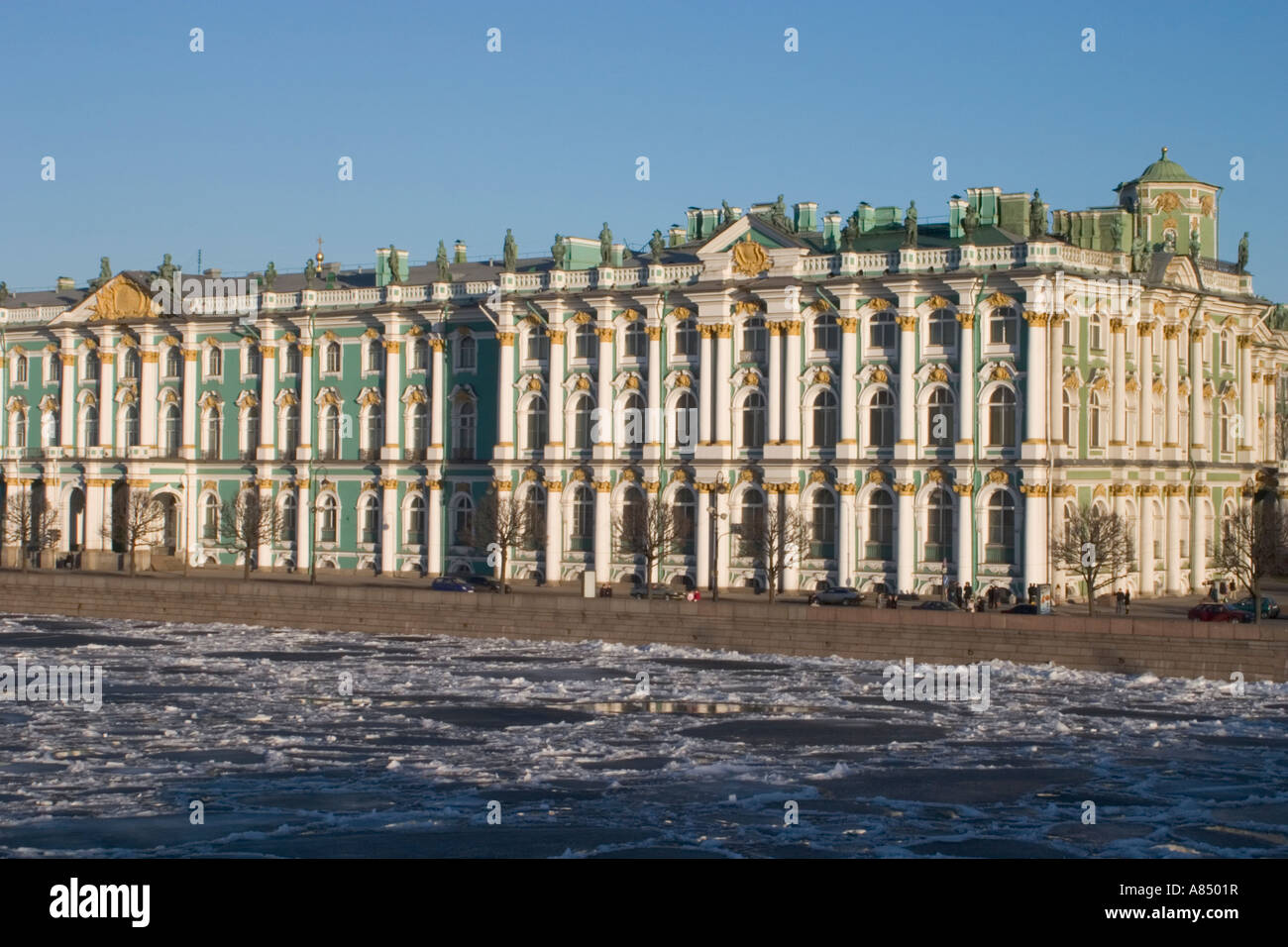 Winter Palace, Palace Embankment, St. Saint Petersburg, Russia Stock ...