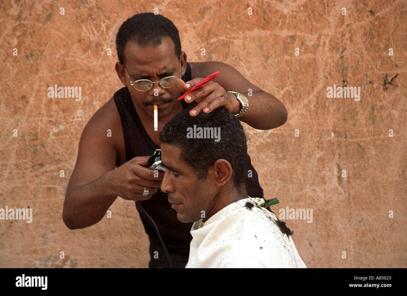 Barber on pavement hi-res stock photography and images - Alamy