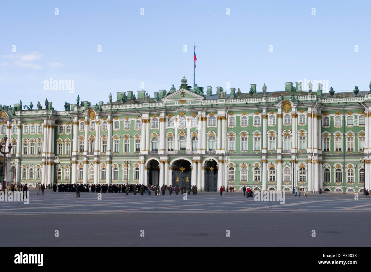 State Hermitage Museum, Palace Square, Saint Petersburg, Russia Stock ...