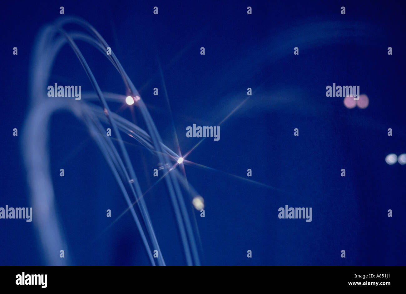 Technology. Close up of Fibre optic strands Stock Photo - Alamy