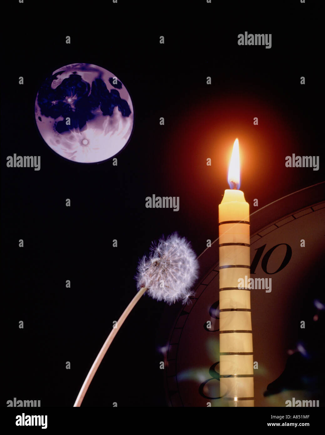 Candle clock hi-res stock photography and images - Alamy