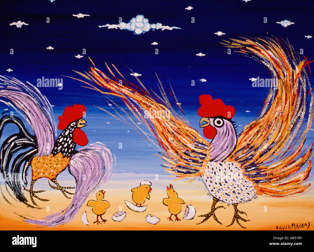 Poultry painting hi-res stock photography and images - Alamy