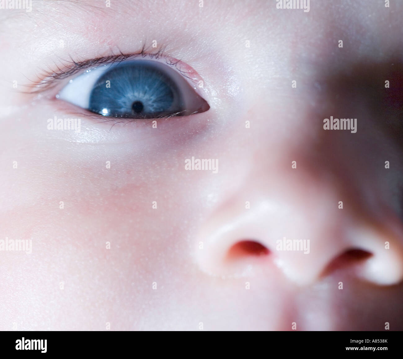 Detail of Babys Face Stock Photo - Alamy