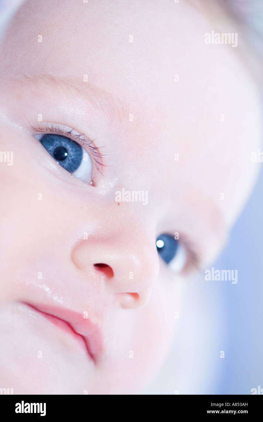 Detail of Baby Face Stock Photo - Alamy