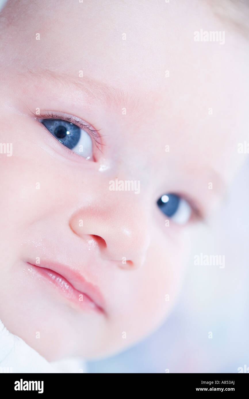 Detail of Baby Face Stock Photo - Alamy