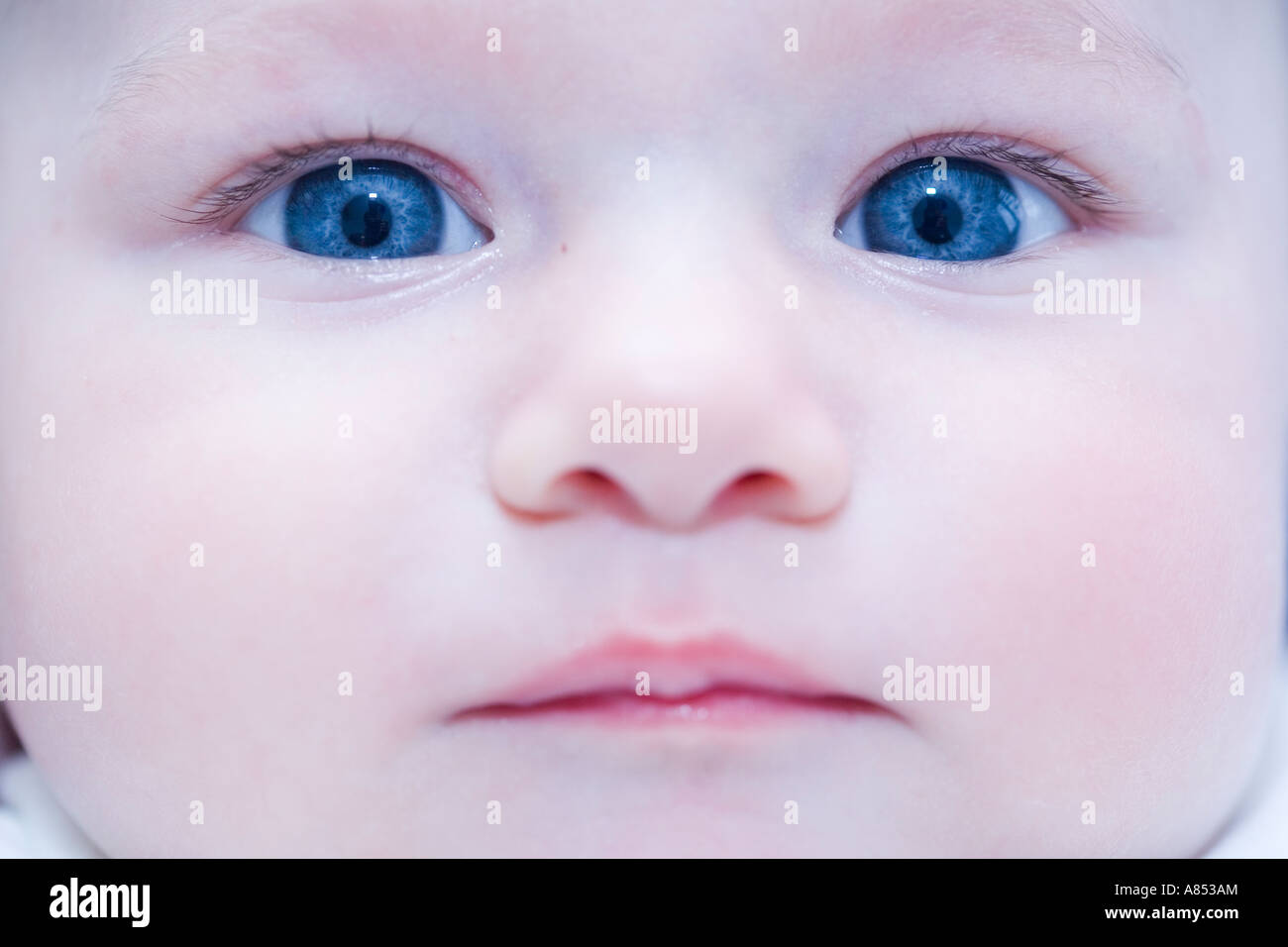 Detail of Baby Face Stock Photo - Alamy