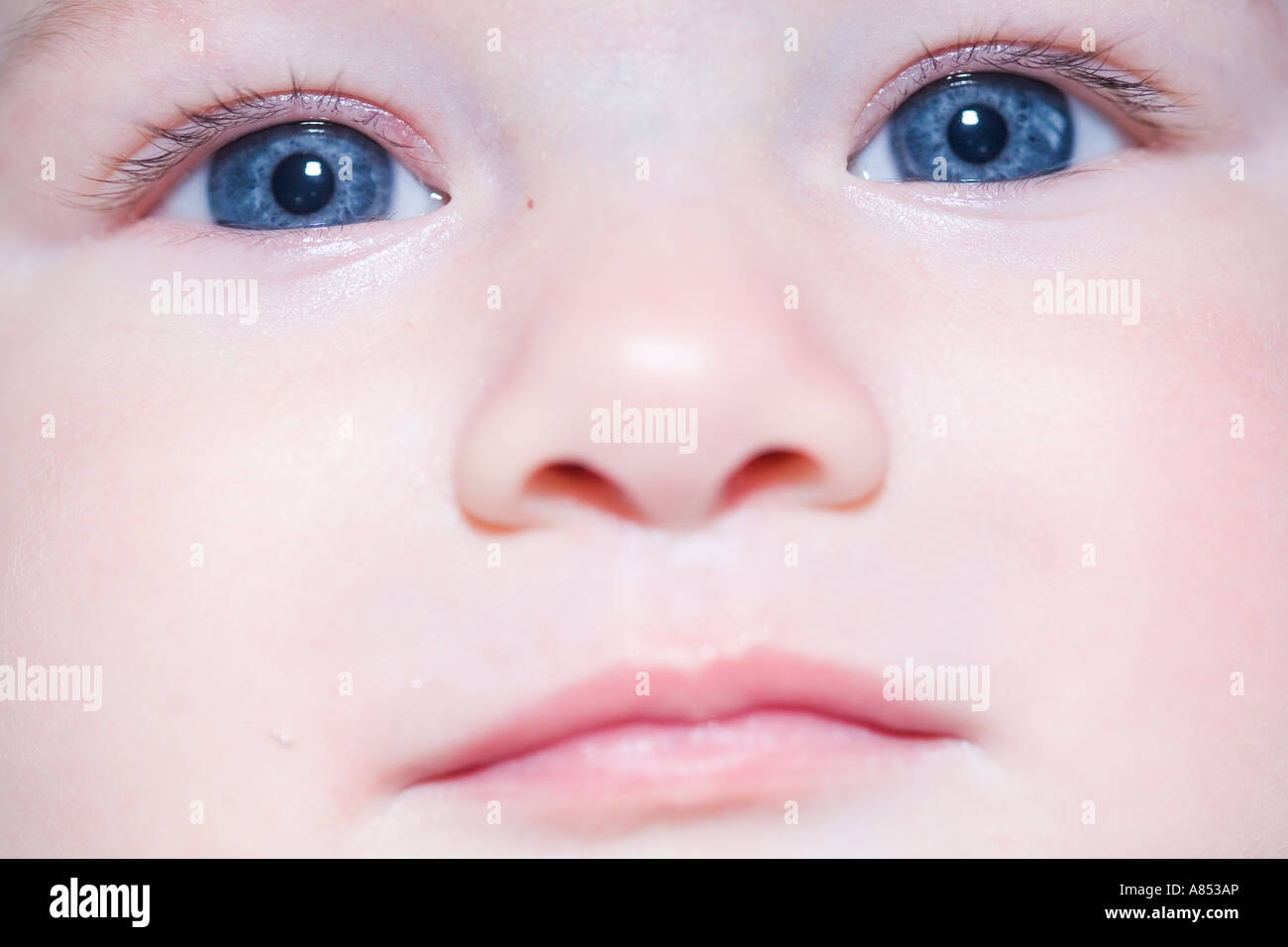 Detail of Baby Face Stock Photo - Alamy