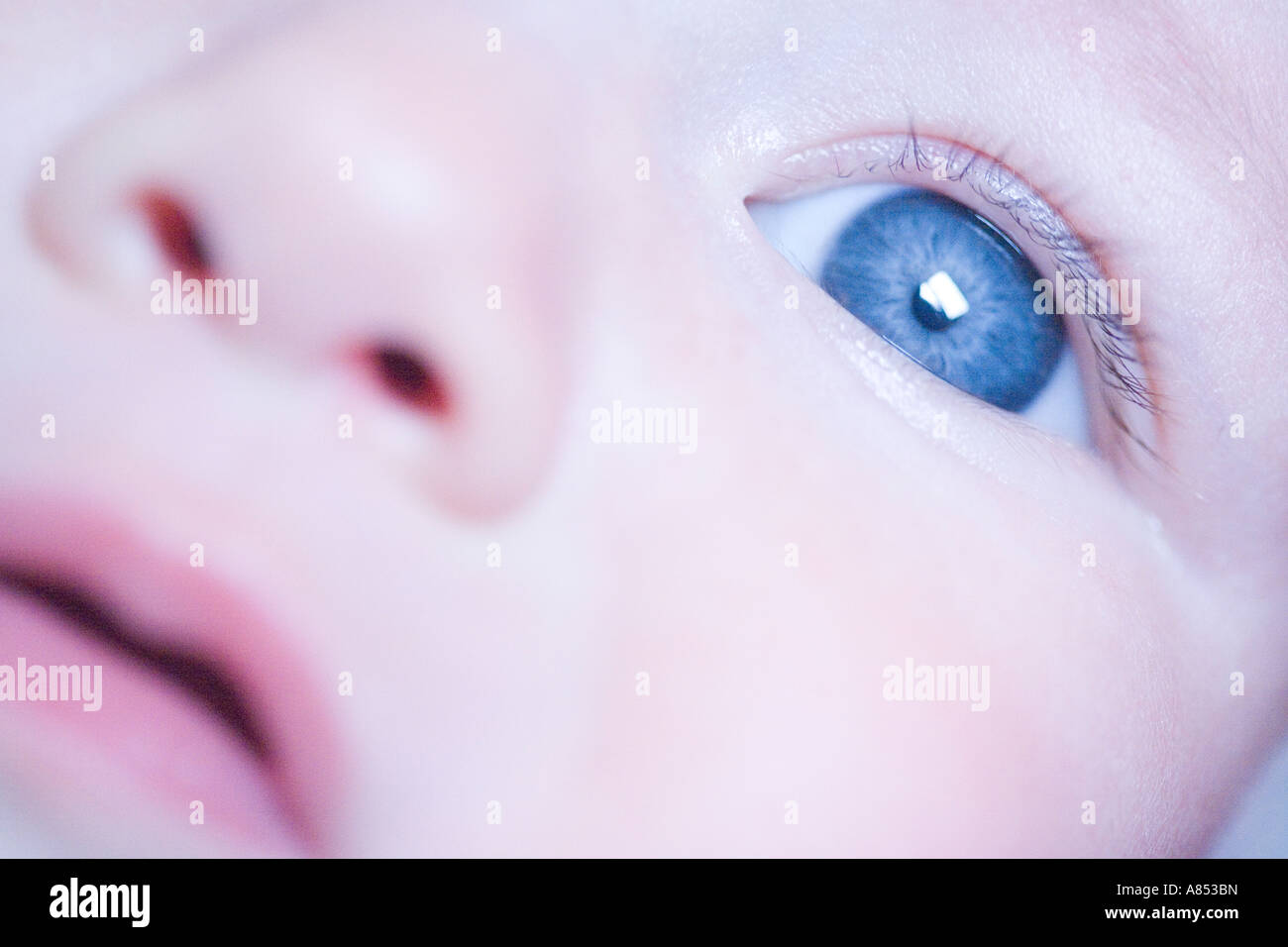 Detail of Baby Face Stock Photo - Alamy