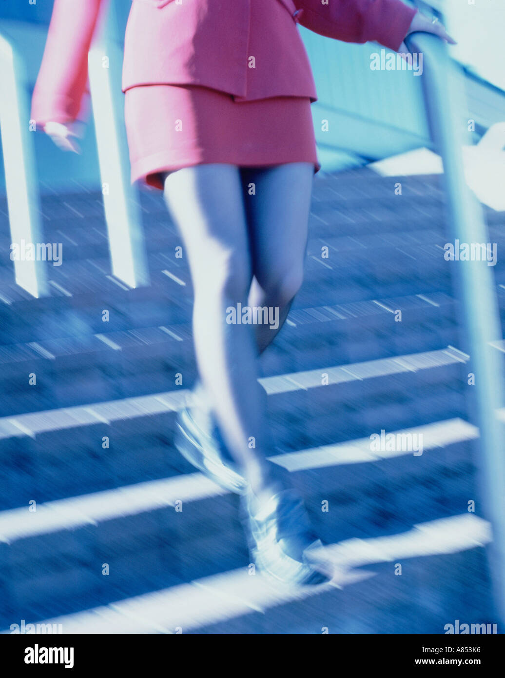 Close up legs running up steps hi-res stock photography and images - Alamy