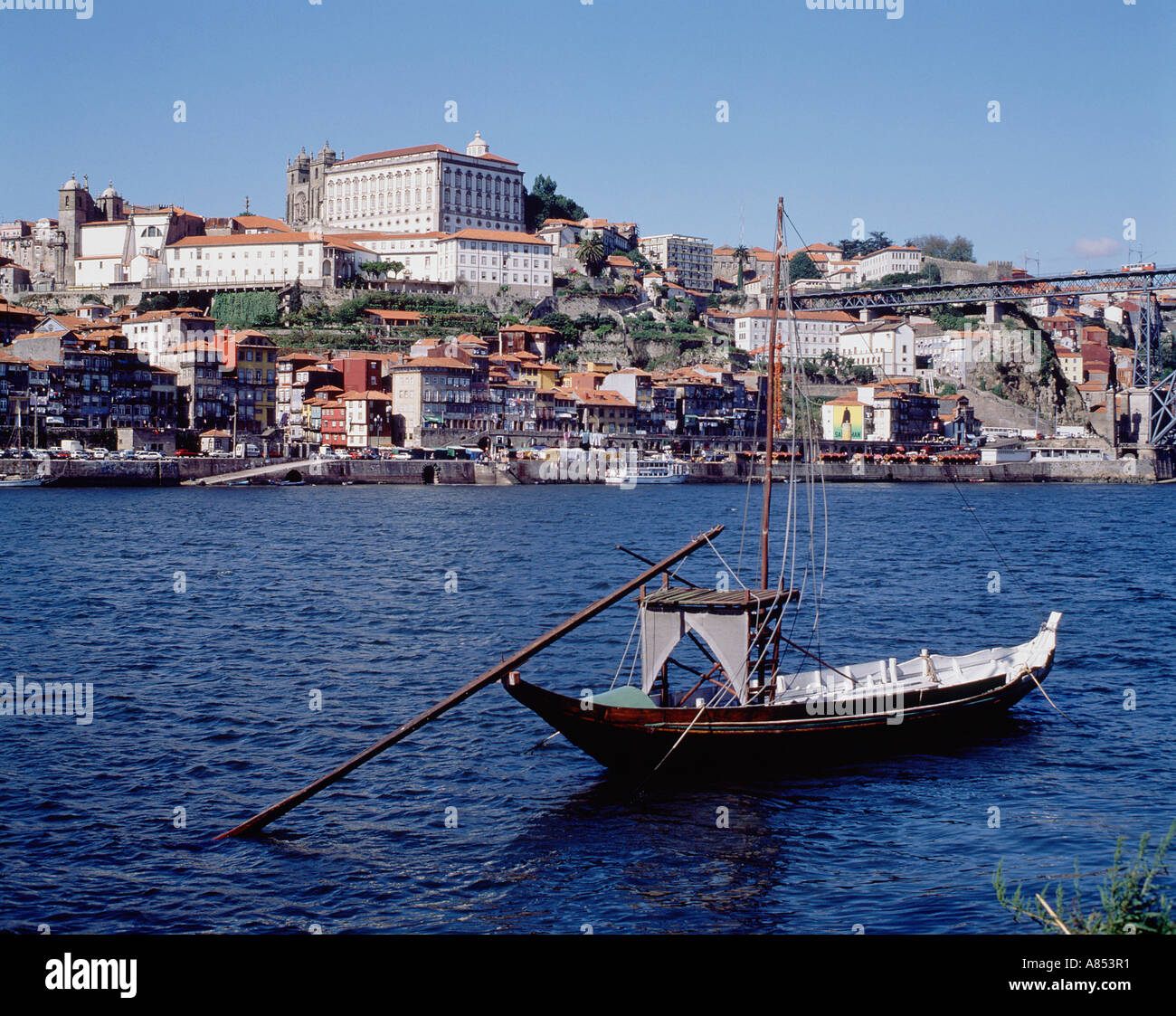 Portugal. Porto. Harbour scene Stock Photo - Alamy