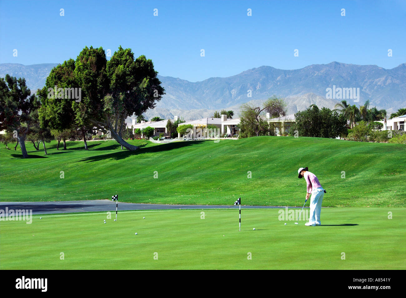 The golf course at the Westin Mission Hills resort in Rancho Mirage ...