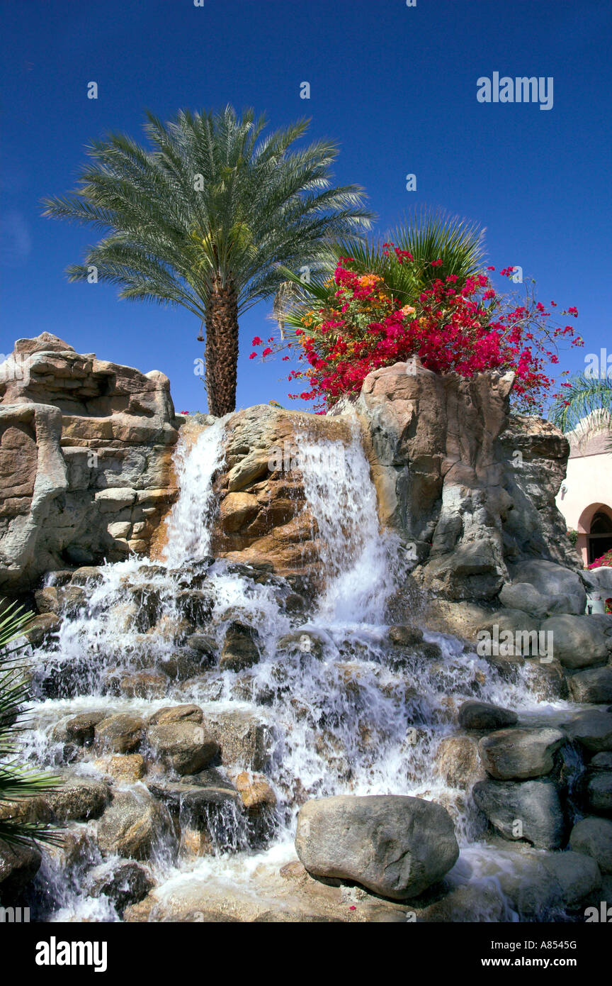 Landscaped pools and waterfalls at the Westin Mission Hills resort in ...