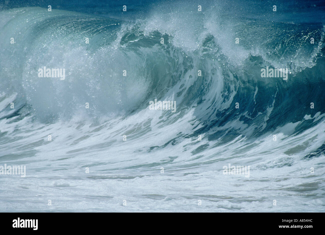 Seascape. Huge powerful breaking wave Stock Photo - Alamy