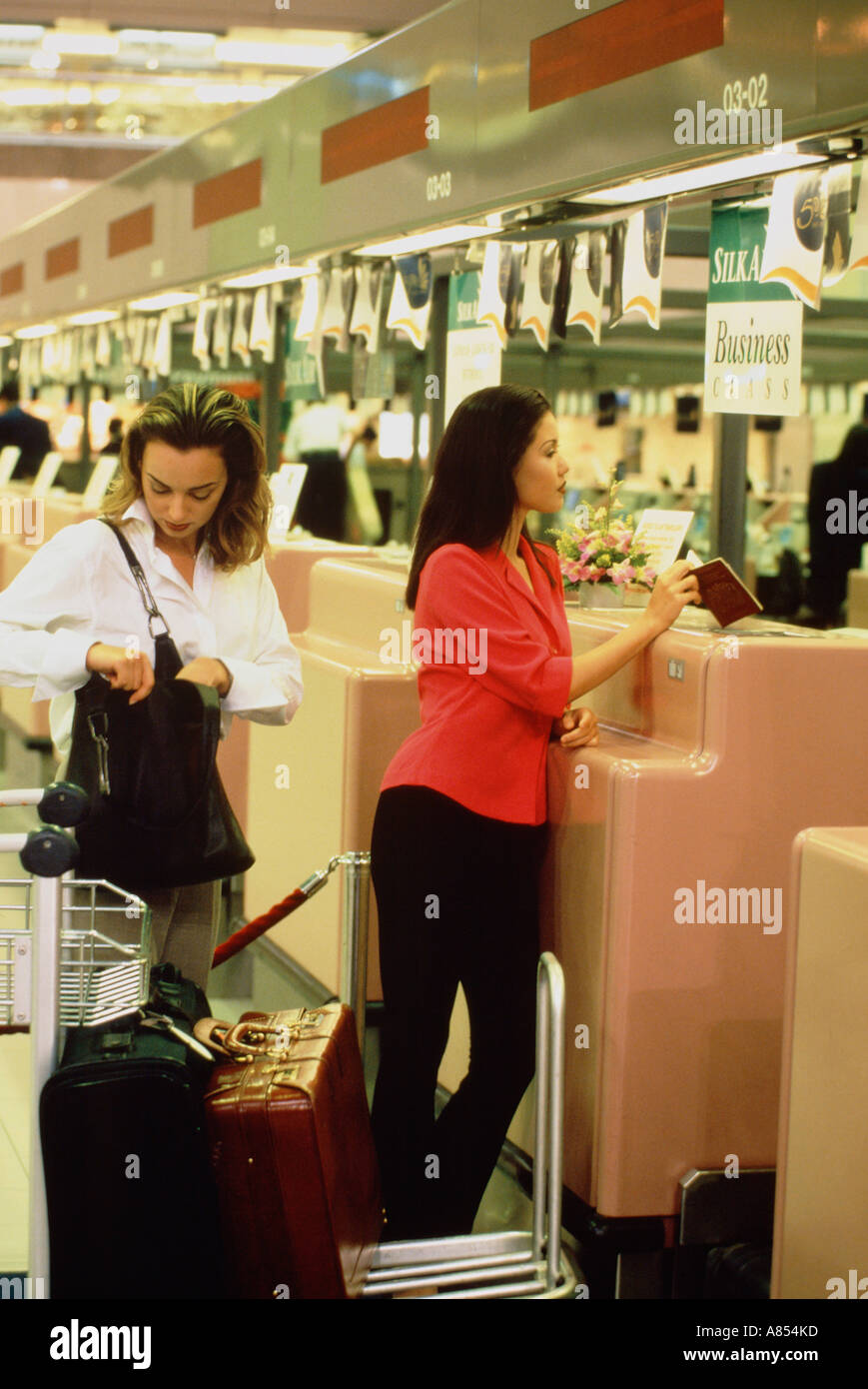 Airport checking id hi-res stock photography and images - Alamy