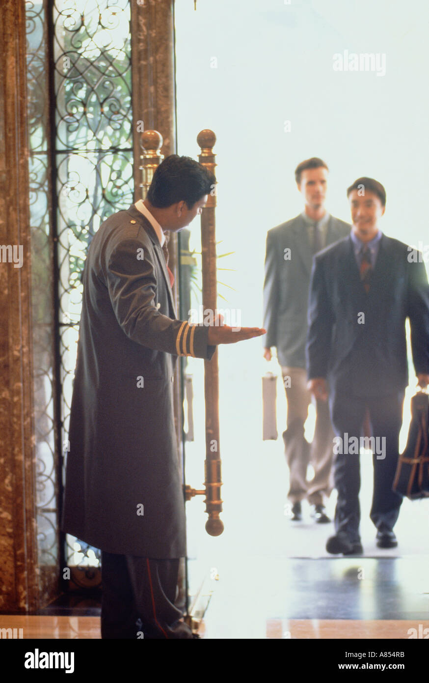People doorman lifestyle hi-res stock photography and images - Alamy