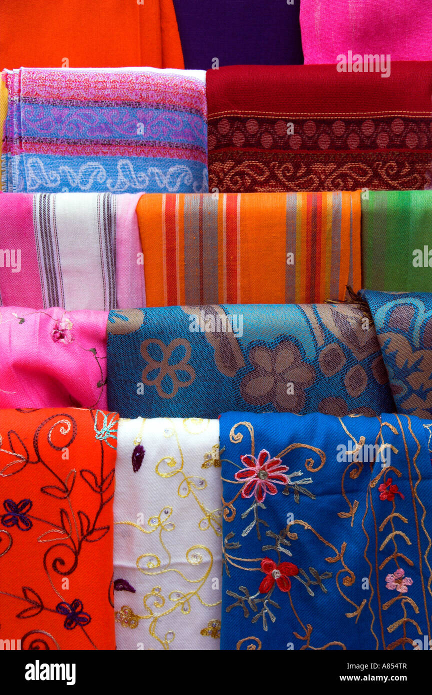 Colorful textiles for sale at the Old Town Market in San Diego ...