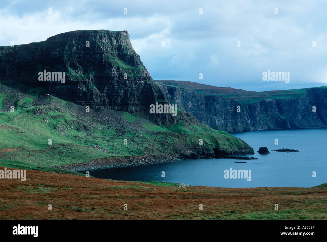 Waterstein Head from An and Aigeach isle of skye Stock Photo - Alamy