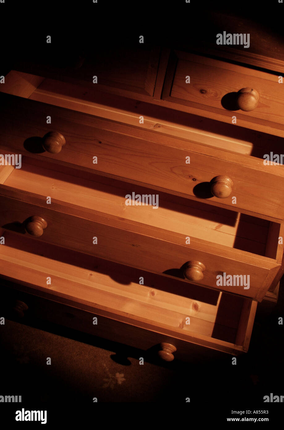 Dark wood drawers hi-res stock photography and images - Alamy