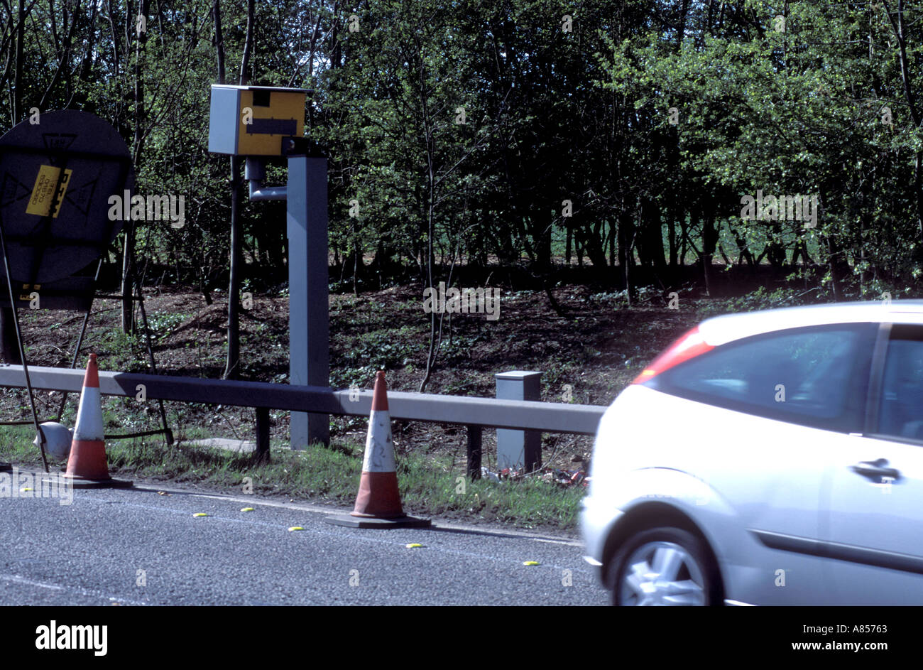 Road works speed camera hi-res stock photography and images - Alamy
