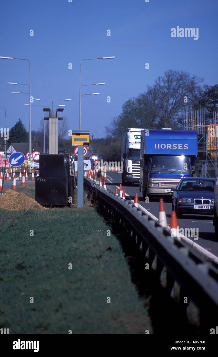 Road works speed camera hi-res stock photography and images - Alamy