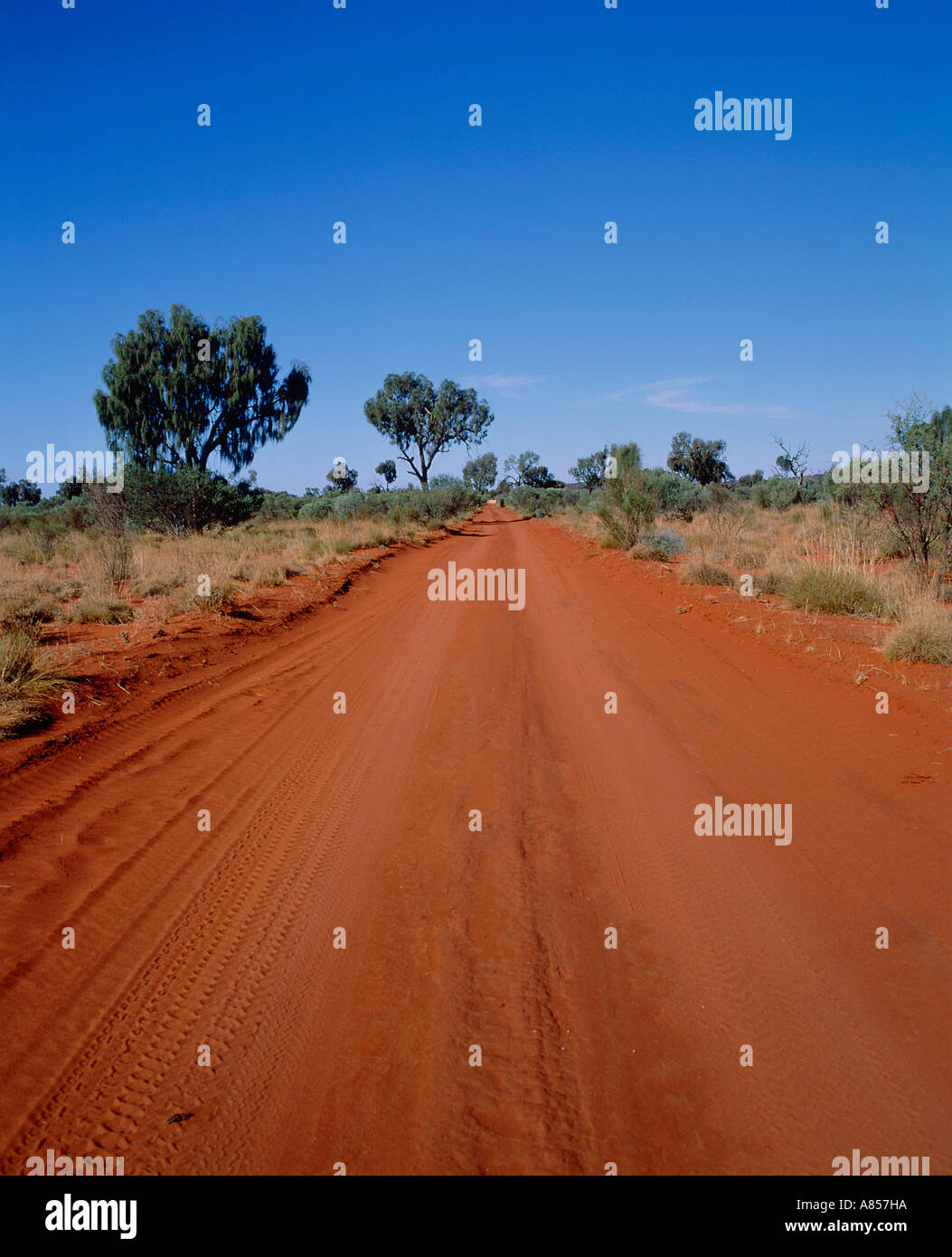 Central Australia. Simpson Desert. Outback dirt road Stock Photo - Alamy