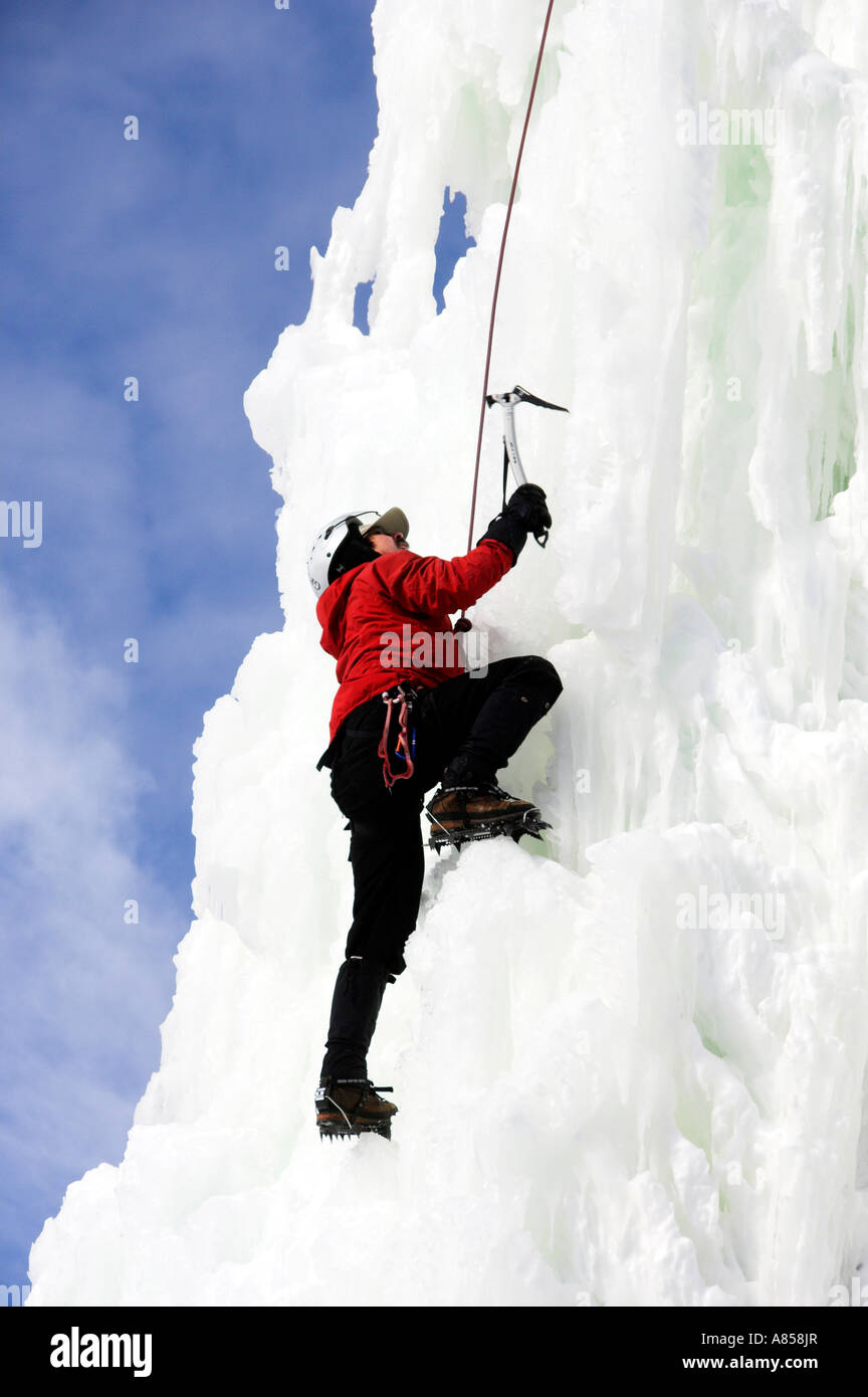 Climbing the ice walls hi-res stock photography and images - Alamy