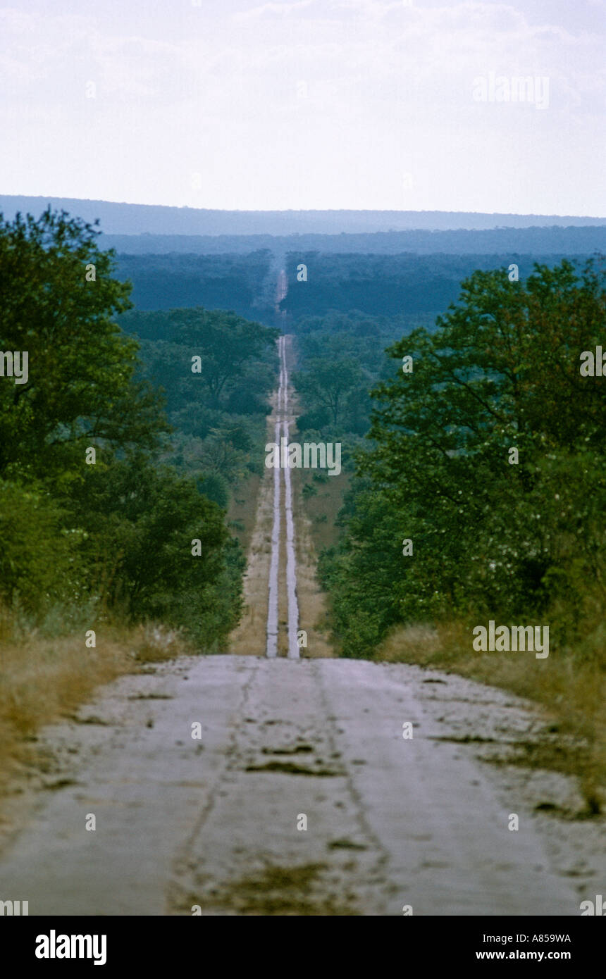 Strip tar near Halfway House, Rhodesia Stock Photo - Alamy