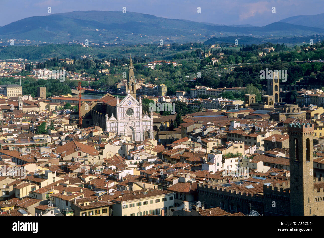 Italy Toscana Florence general view panorama Stock Photo - Alamy