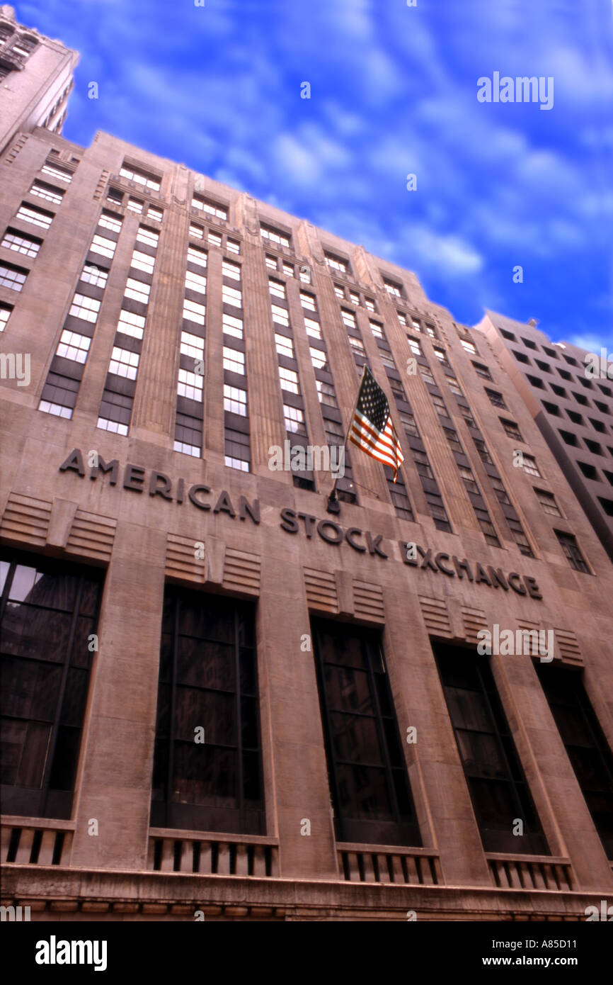 American Stock Exchange building in New York city Stock Photo - Alamy
