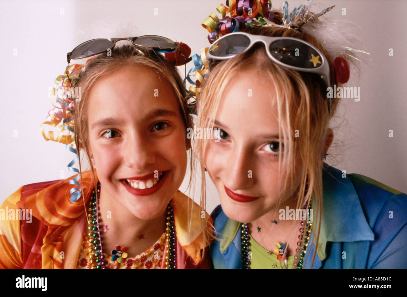 Teenage girls expressive faces Stock Photo - Alamy