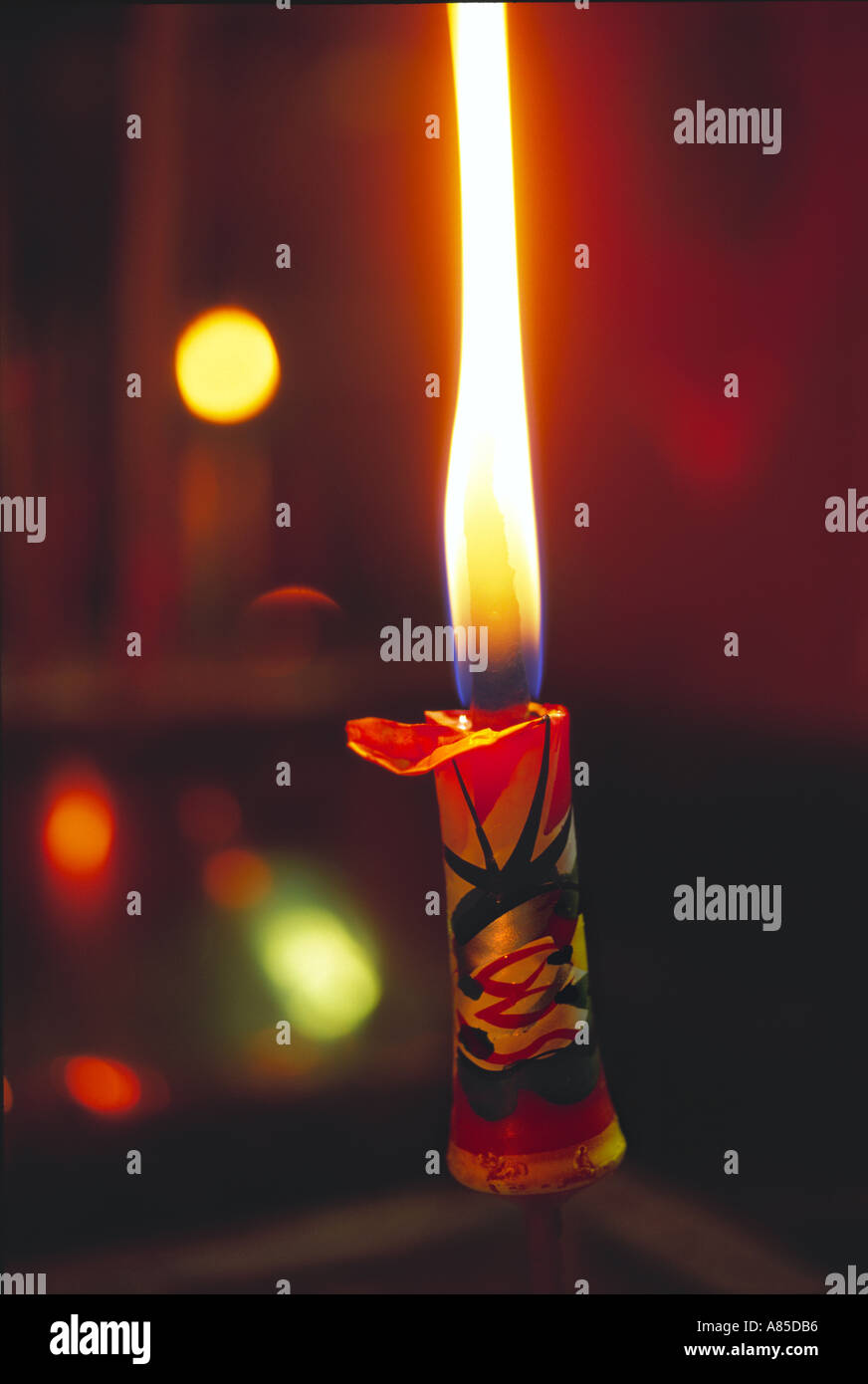 Temple candle light Stock Photo - Alamy