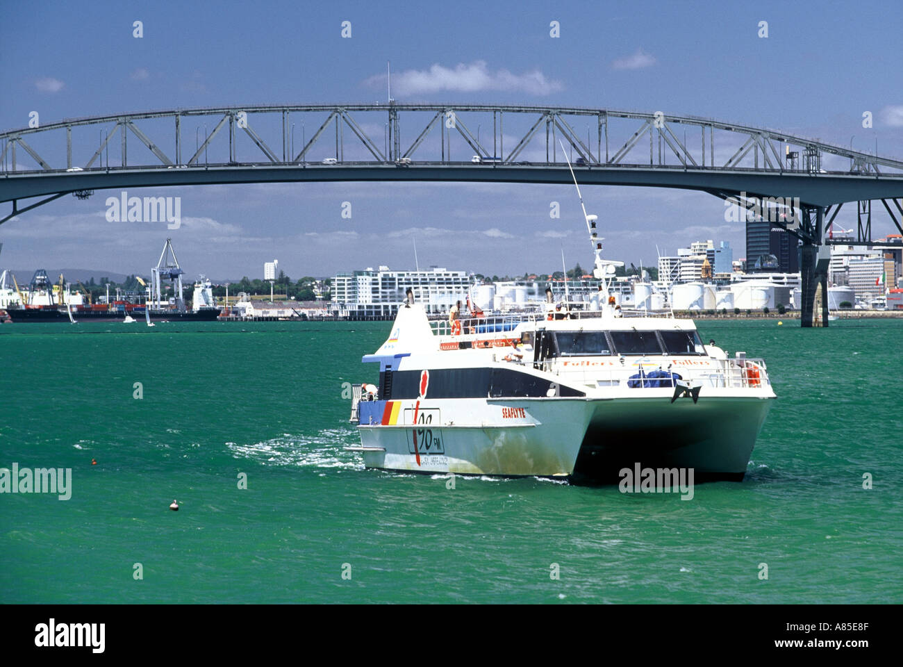 Fullers Ferry Auckland Harbour Bridge Waitemata Harbour Auckland New ...