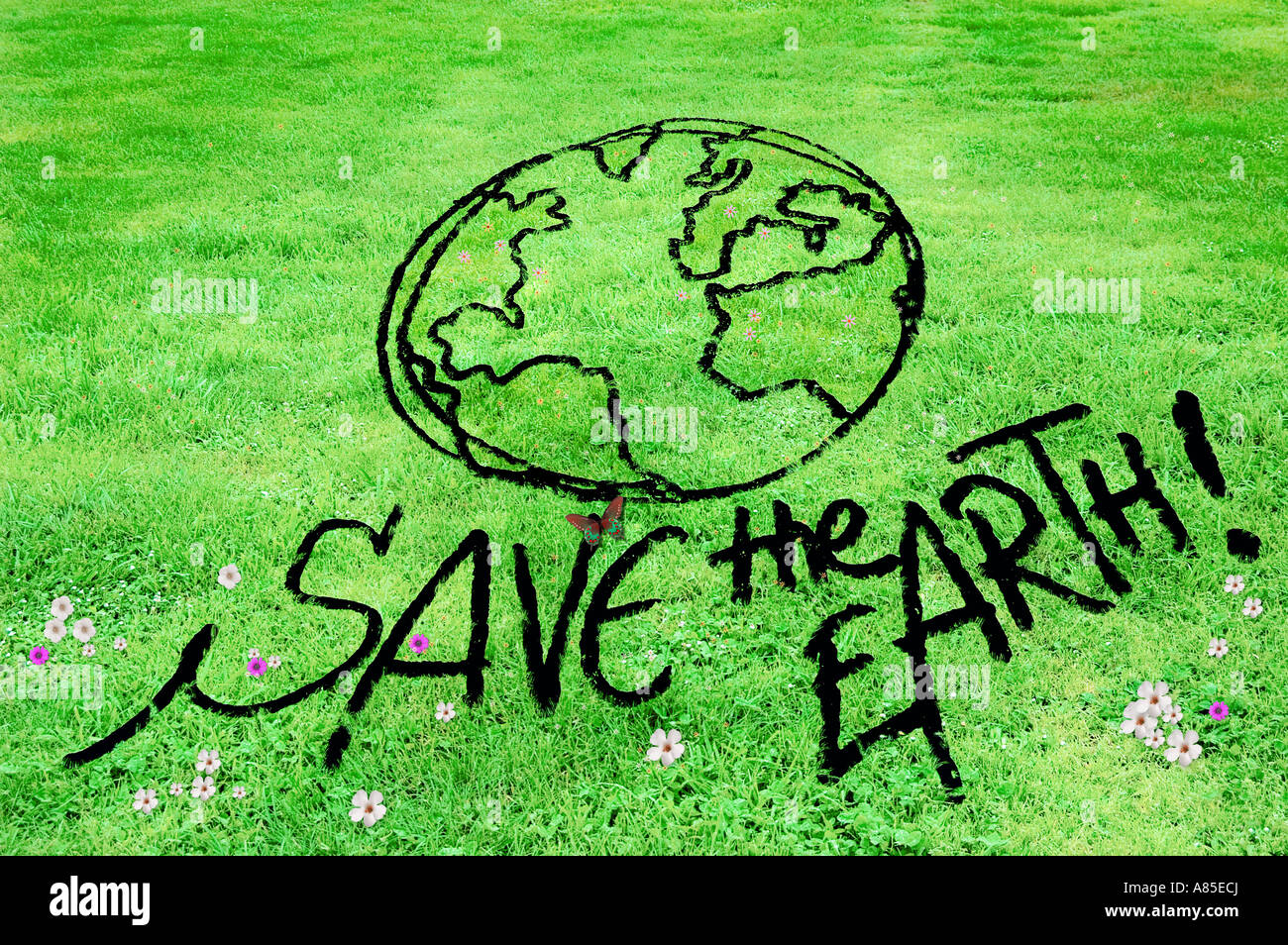 save the earth concept Stock Photo - Alamy