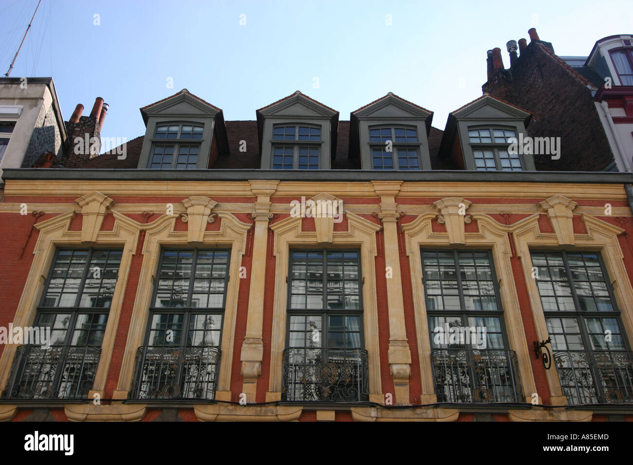 Flemish Renaissance achitecture in Lille Stock Photo - Alamy