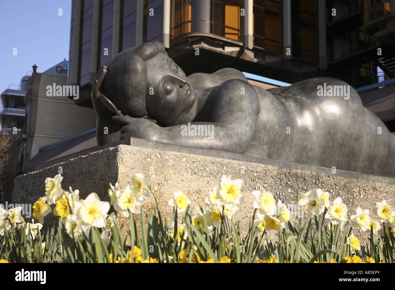 Sculpture by Fernando Botero, Plaza de Colon, Madrid, Spain Stock Photo ...
