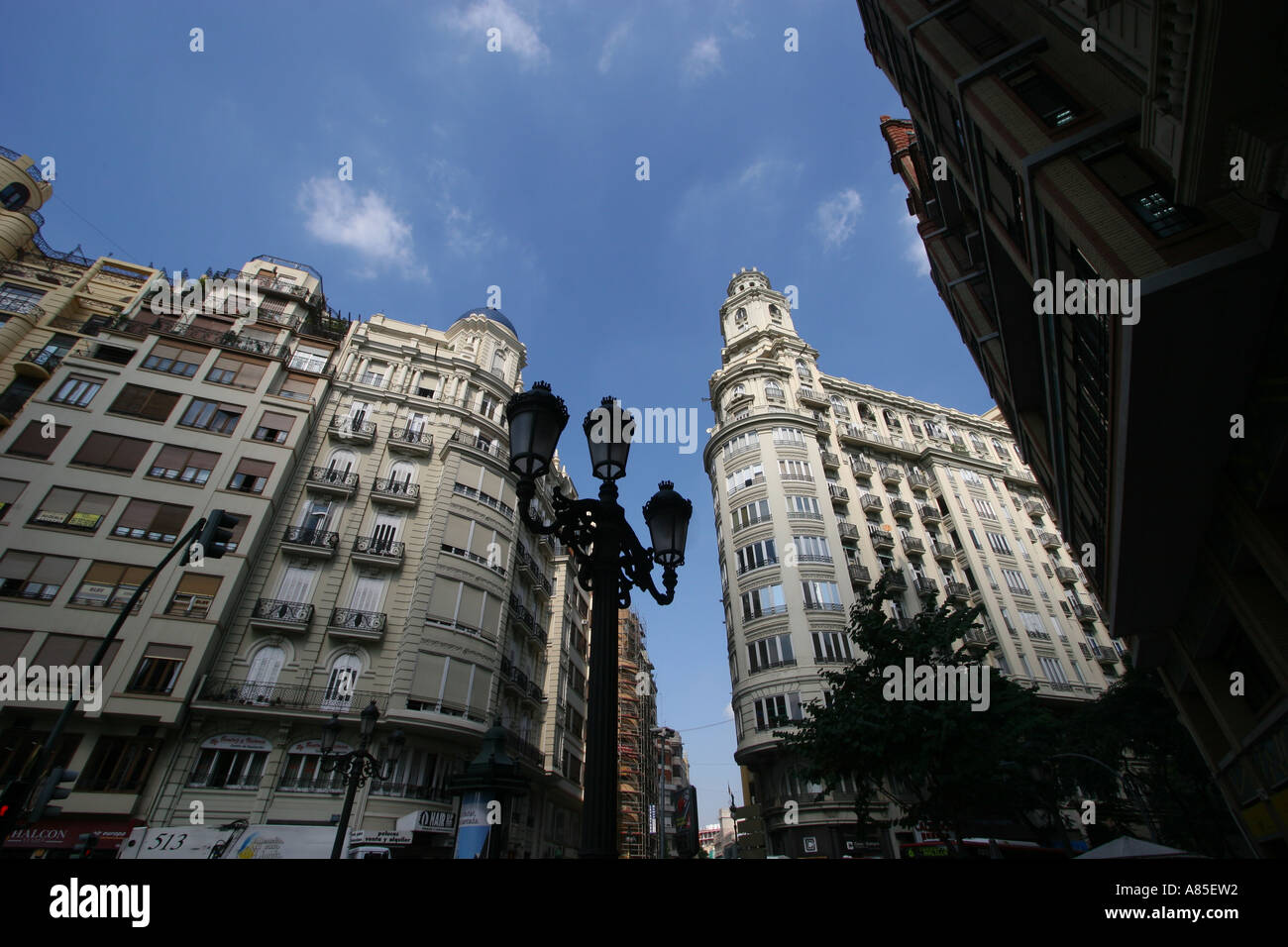 Imposing architecture in Valencia Stock Photo - Alamy