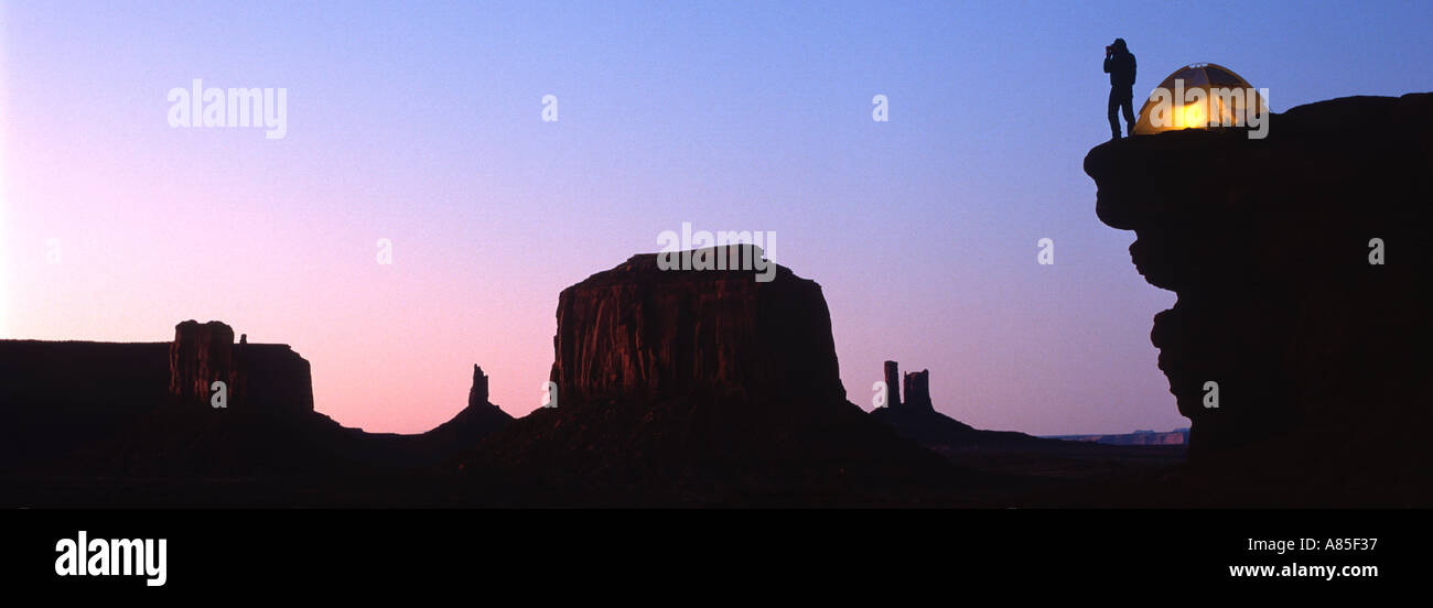 Camping in Monument Valley Arizona Stock Photo - Alamy