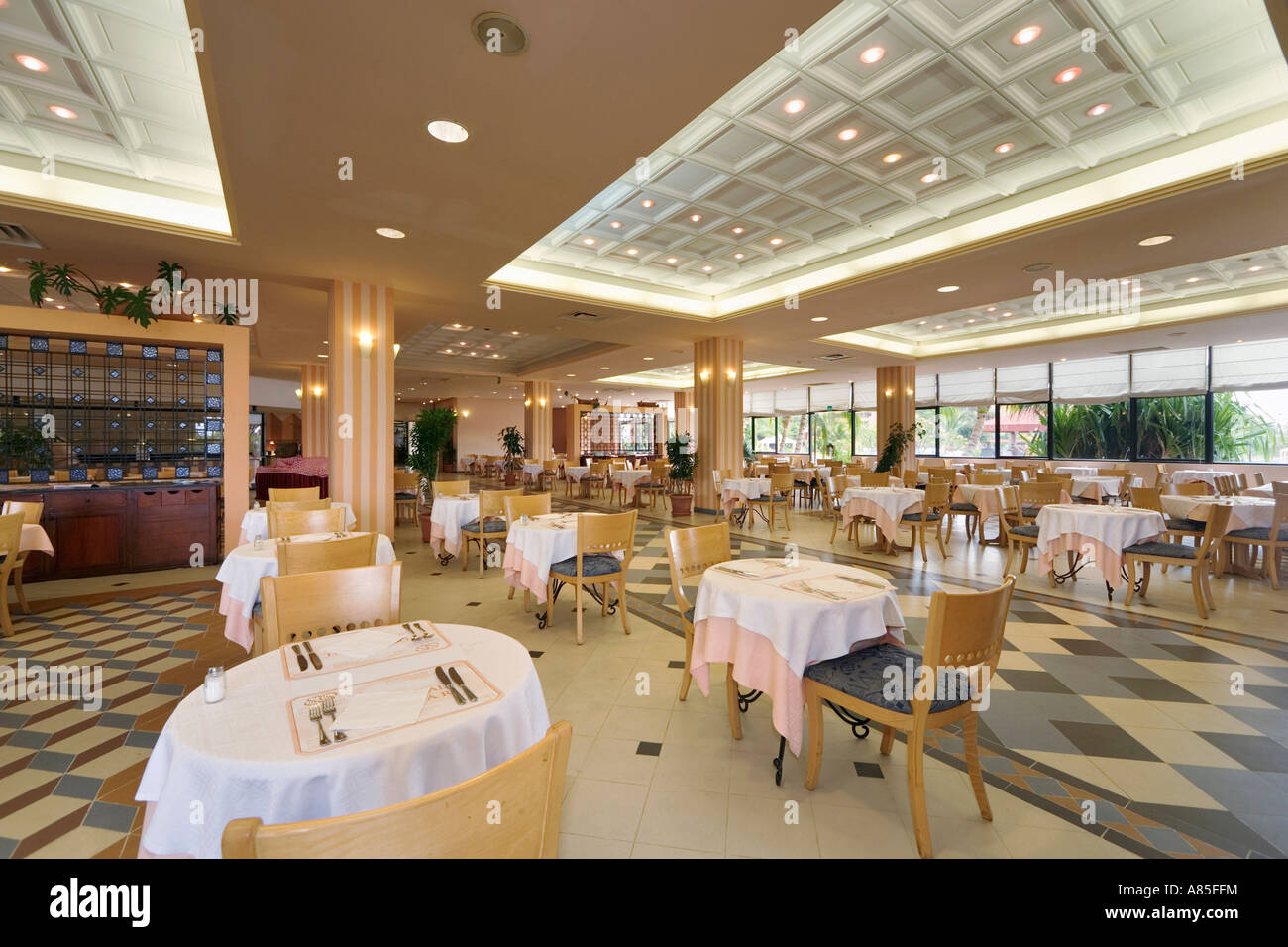 Buffet Restaurant at the Hotel Occidental Miramar, Havana, Cuba ...
