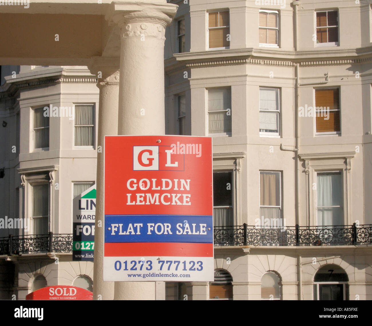 Regency Residential Properties with Flat for Sale Sign, Hove, East ...
