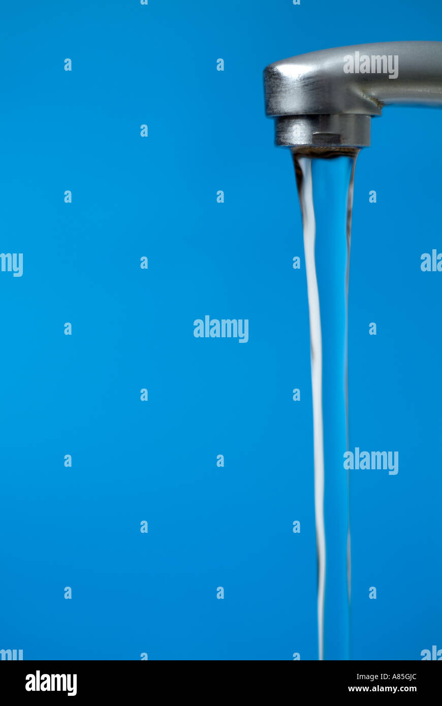 Tap with Running Water Stock Photo - Alamy
