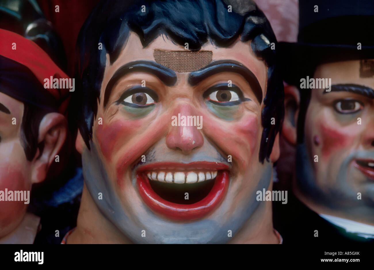 FESTIVAL MASK CARNIVAL HEAD FOLKLORE MATARO, BARCELONA PROVINCE ...