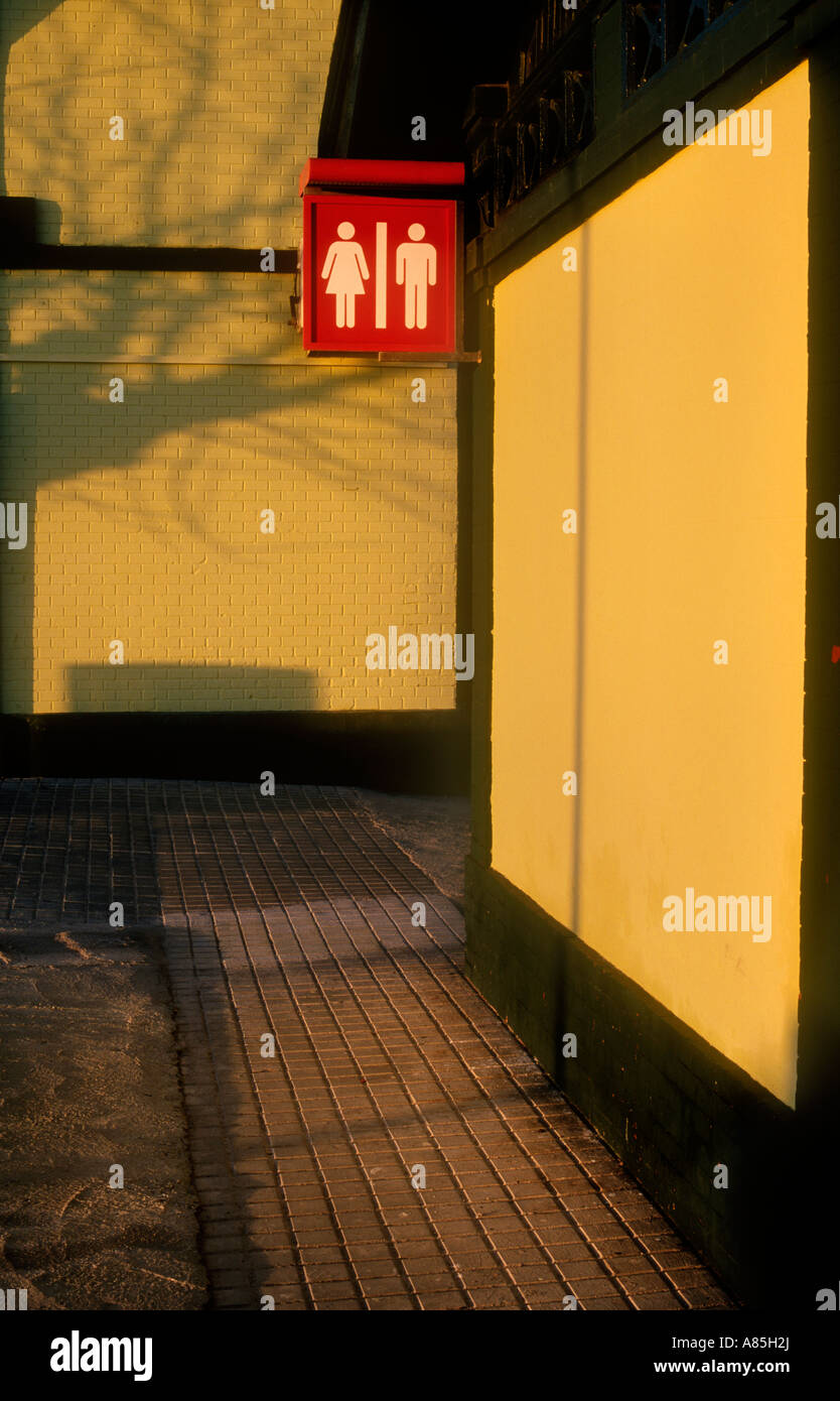 WC PUBLIC TOILETS INDICATION SIGN INFORMATION Stock Photo - Alamy